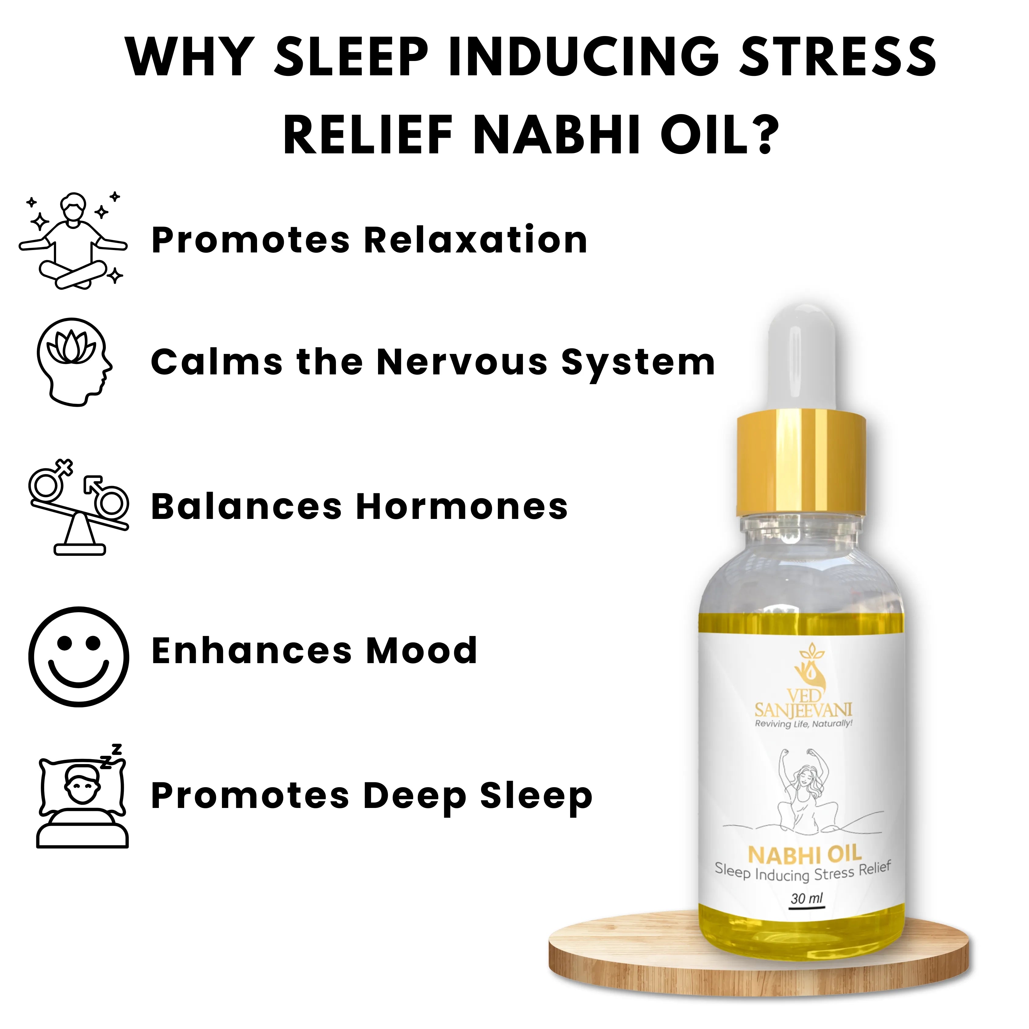 Sleep Nabhi Oil – Calm Mind & Deep Sleep Remedy – Ved Sanjeevani