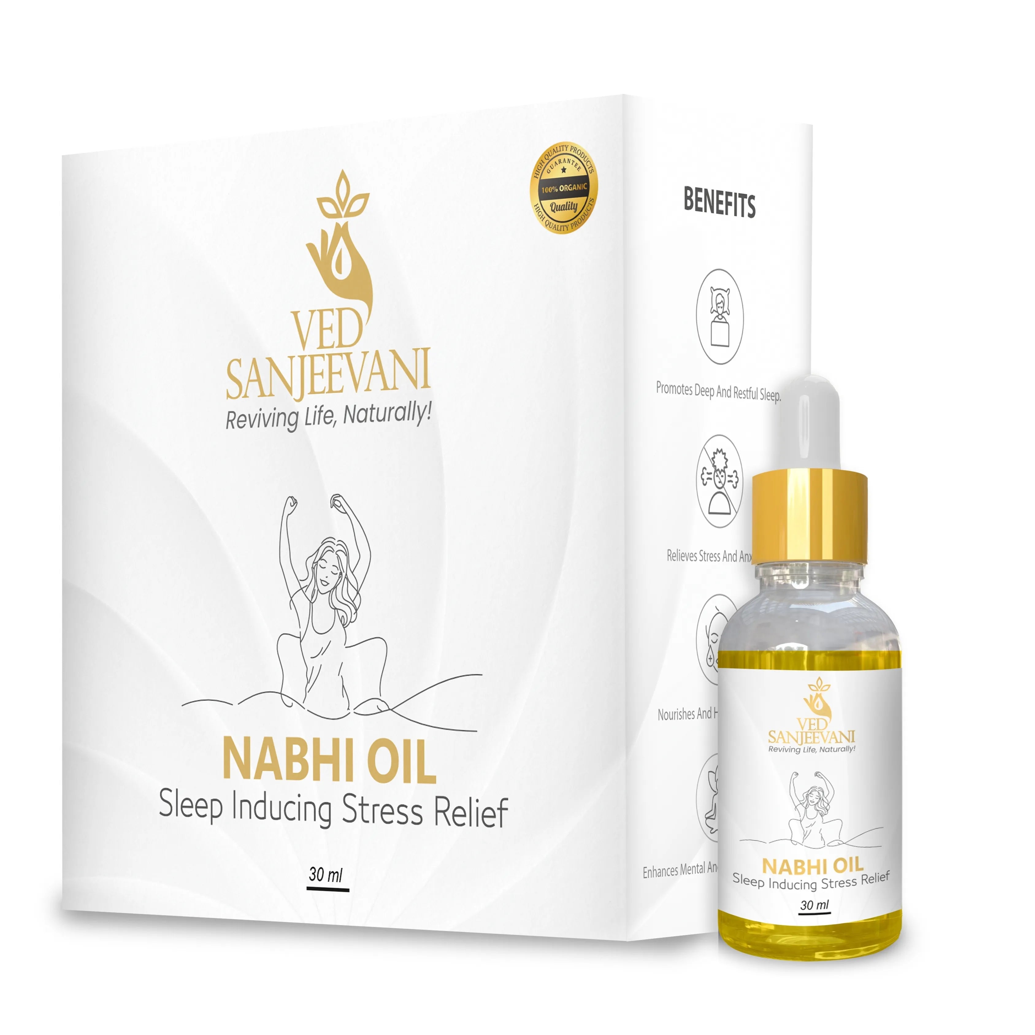 Sleep Nabhi Oil – Calm Mind & Deep Sleep Remedy – Ved Sanjeevani